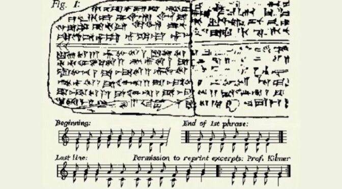 The Hurrian Hymn was discovered in the 1950s on a clay tablet inscribed ...
