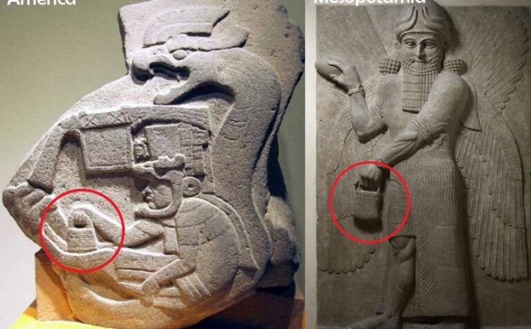 What is the mysterious handbag seen in Ancient Carvings Across Cultures ...