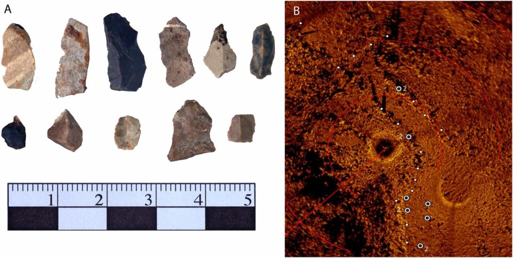 A 9,000-year-old caribou hunting structure beneath Lake Huron ...