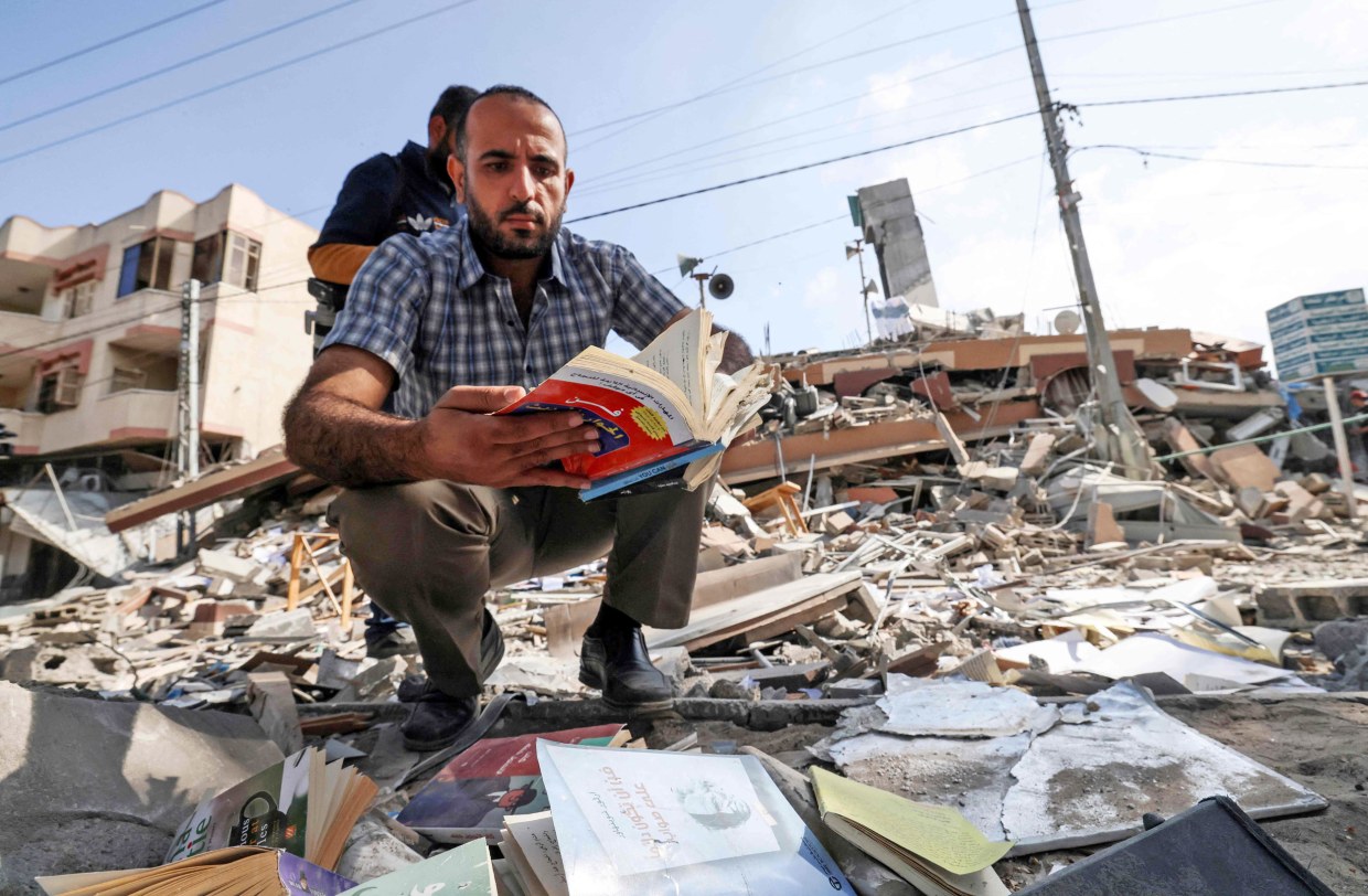 Beloved Gaza bookshop becomes a casualty of Israel-Hamas conflict ...