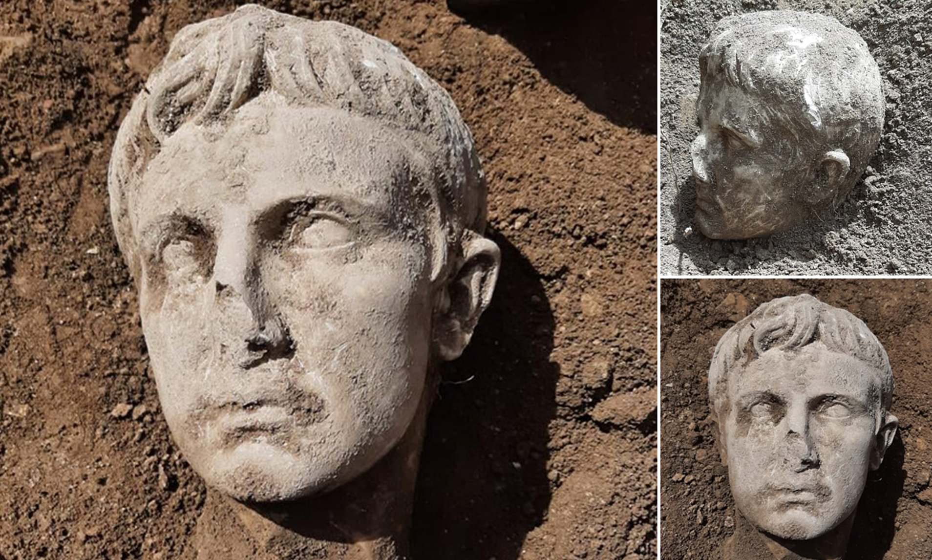 Marble Head of Augustus Unearthed in Southern Italy | ARCHAEOLOGY WORLD