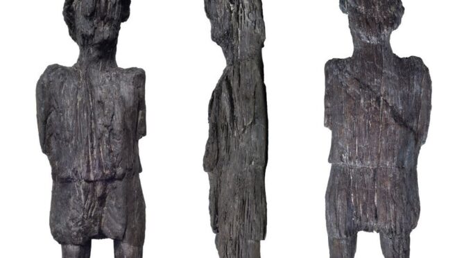 Rare Roman wooden figure uncovered by HS2 archaeologists in Buckinghamshire