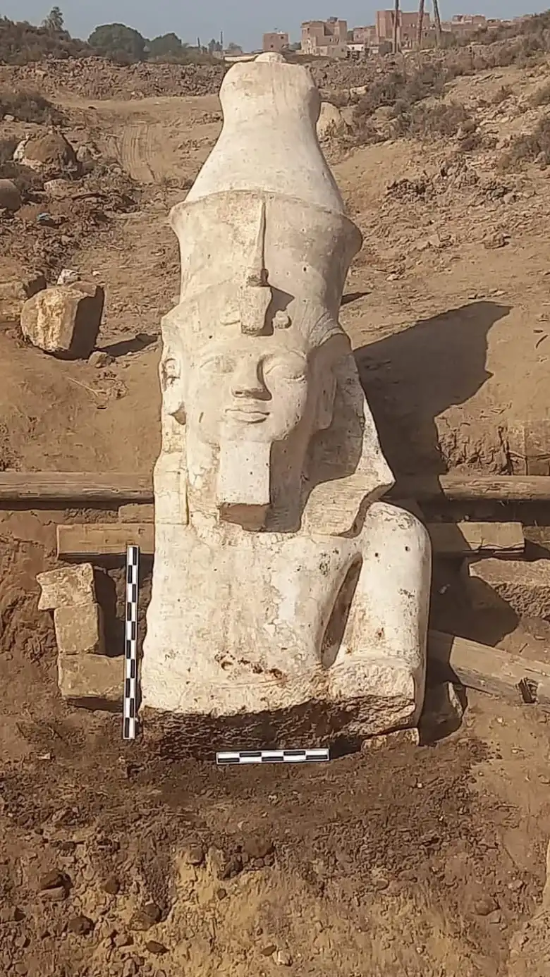 Archaeologists Uncover Upper Part Colossal Statue of Ramses II ...