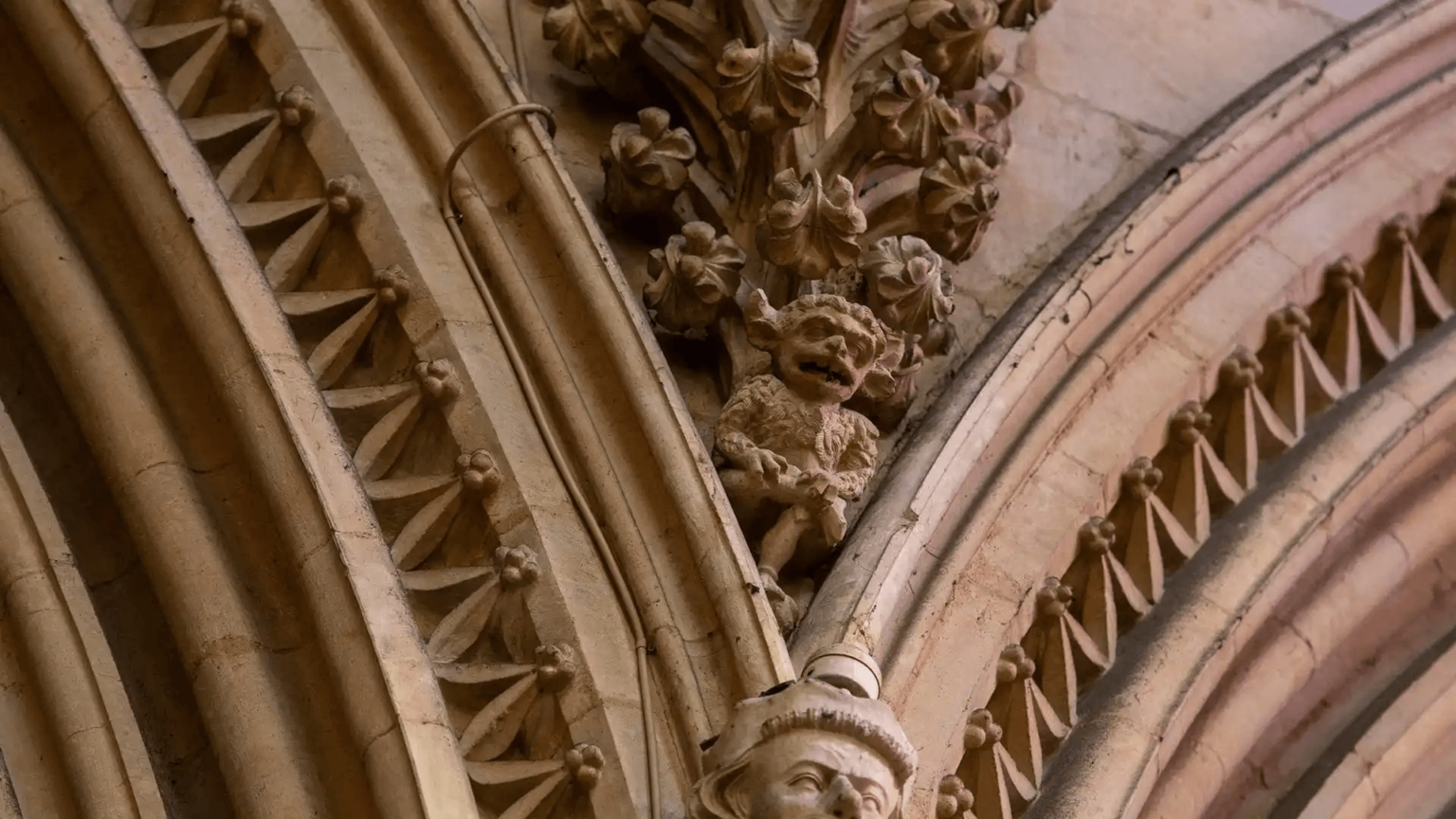 Medieval Lincoln imp found in hidden trapdoor above toilet ...