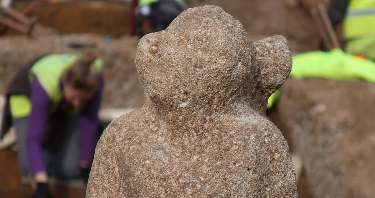 A sculpture of a snake-bodied Roman-German deity was discovered in ...