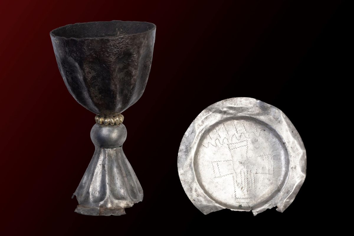 Archaeologists Discovered Medieval Silver Communion Set and 70 Silver ...